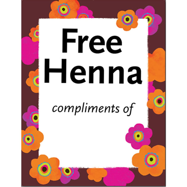 Poppy Fields Laminate Signs – Henna Caravan