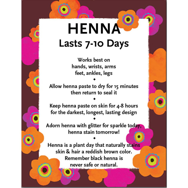 Poppy Fields Laminate Signs – Henna Caravan