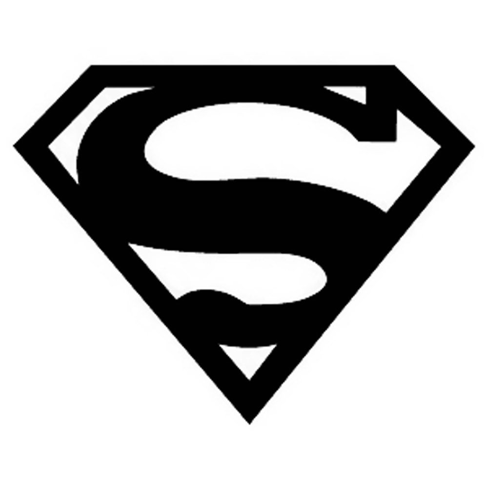 Stencil Logo Superman SUPERMAN Glitter Tattoo Stencils (x10) | TAG