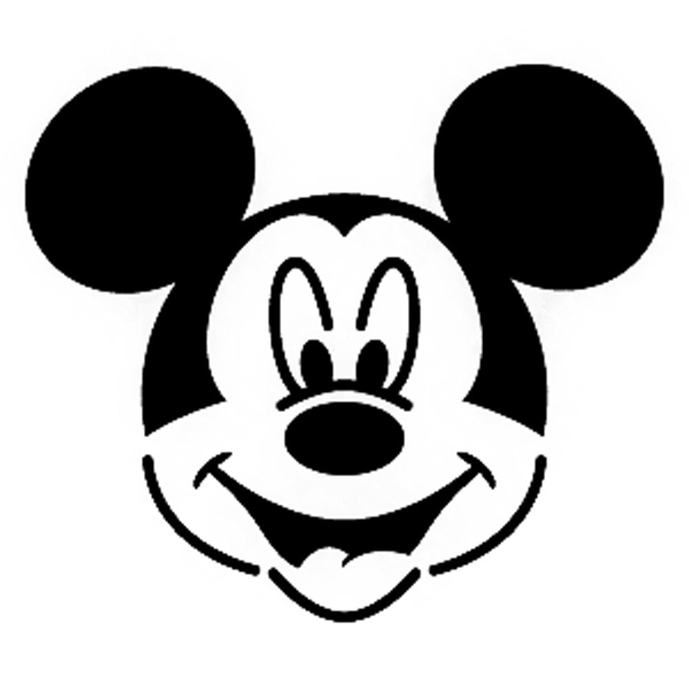 Mickey Mouse Outline Tattoo