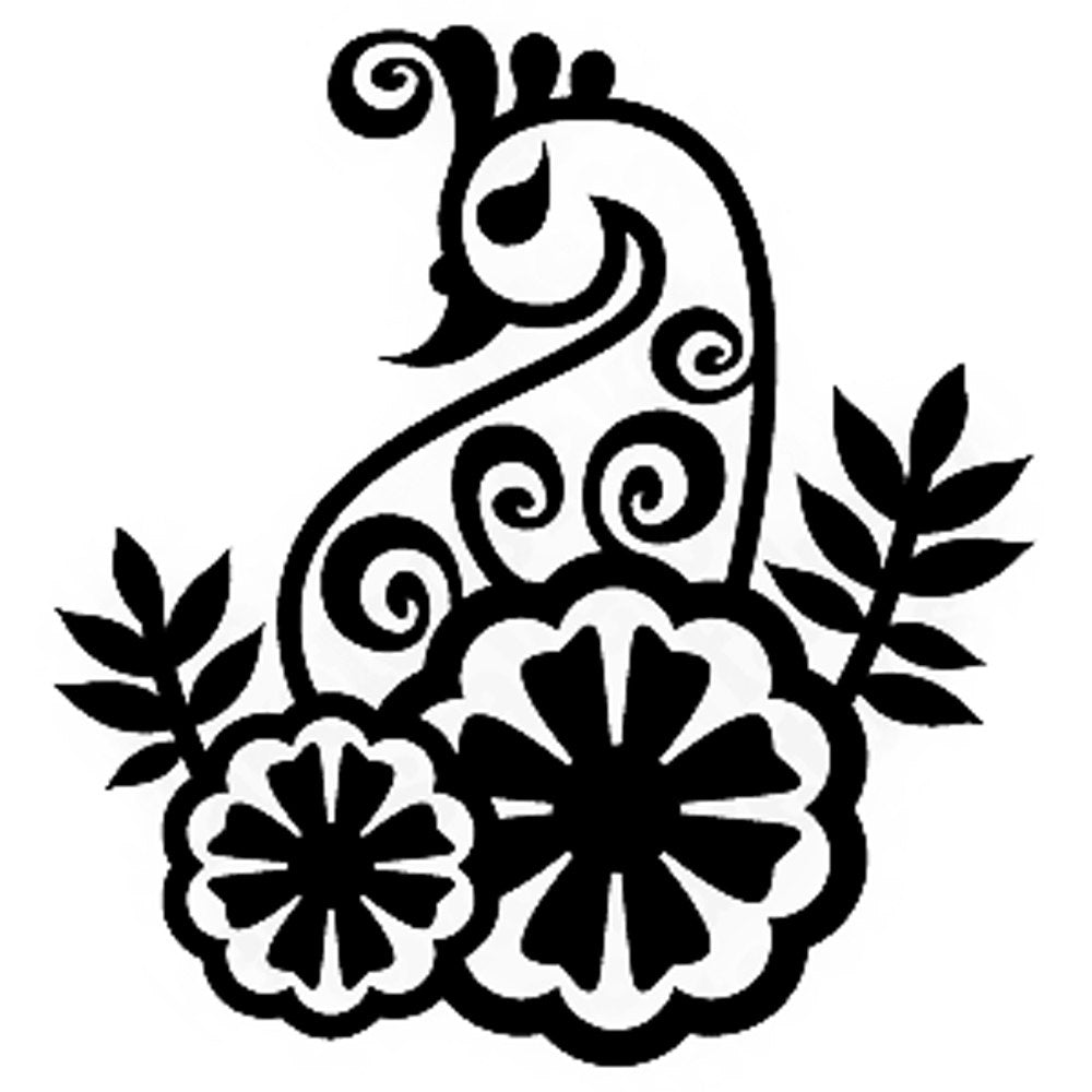 Peacock Henna Drawing